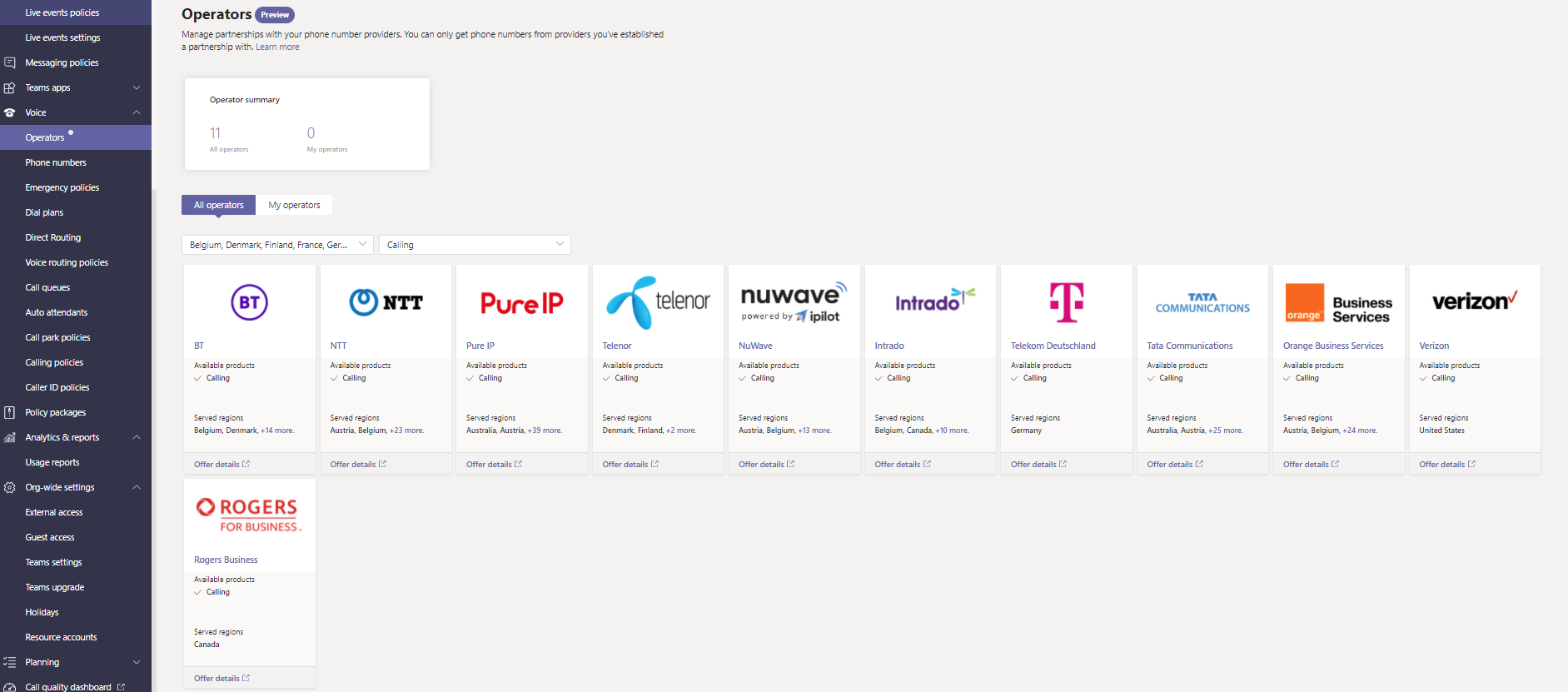 Teams Operator Connect Preview available – Unified Communication
